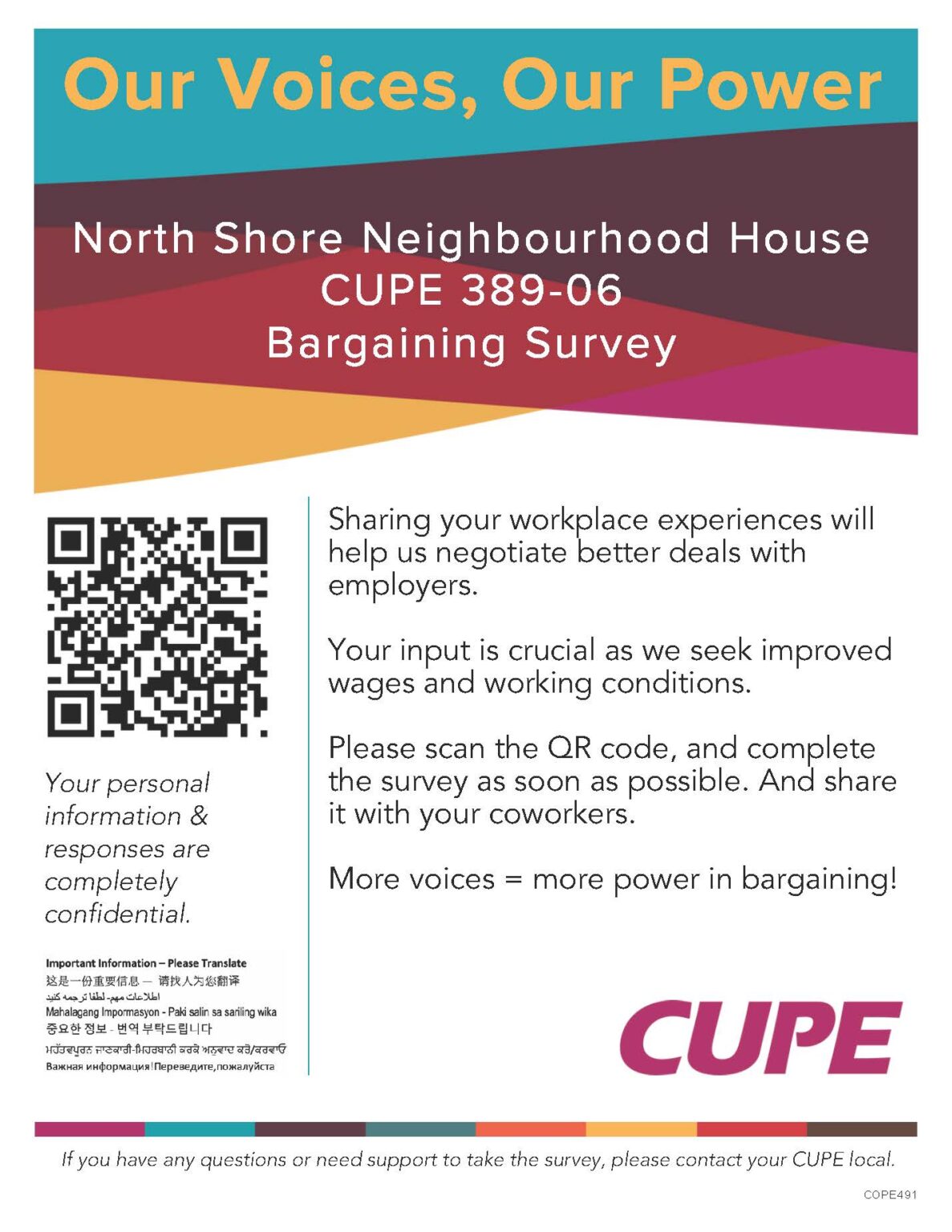 Collective Bargaining Survey – CUPE 389 and North Shore Neighbourhood ...